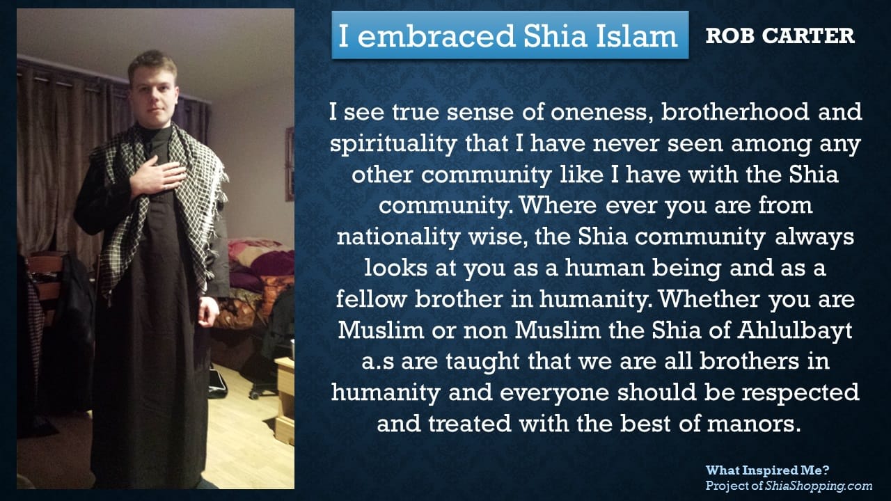 What Inspired Me? - The story of Rob Carter | SHIA SHOPPING